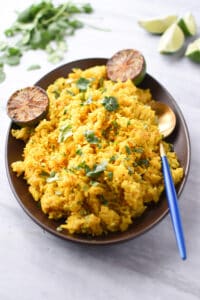 Yellow Turmeric Rice ~ An Interesting Spin On Indian Rice